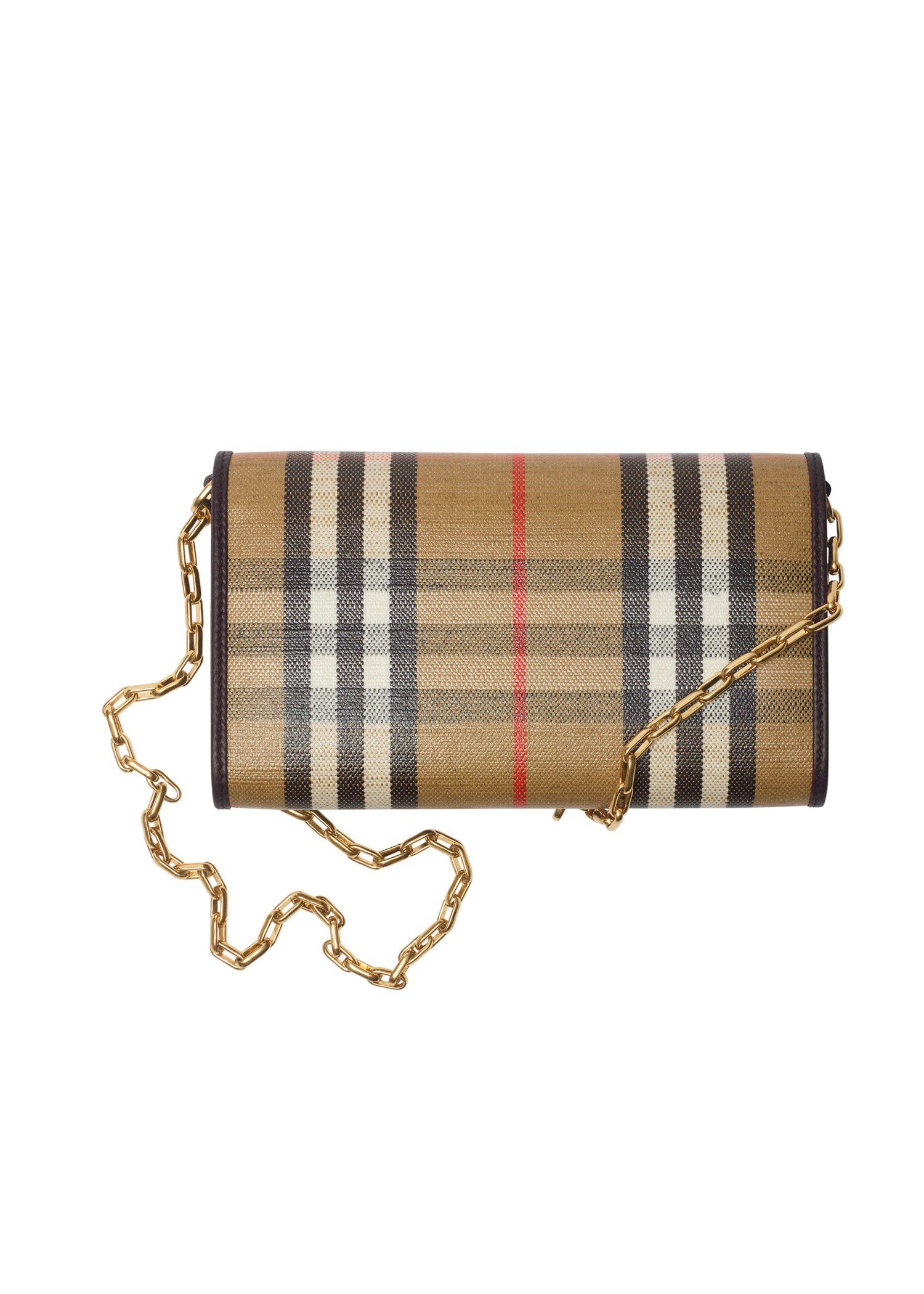 Burberry Highlands Chain Strap Wallet Leather Accessories | Heathrow ...
