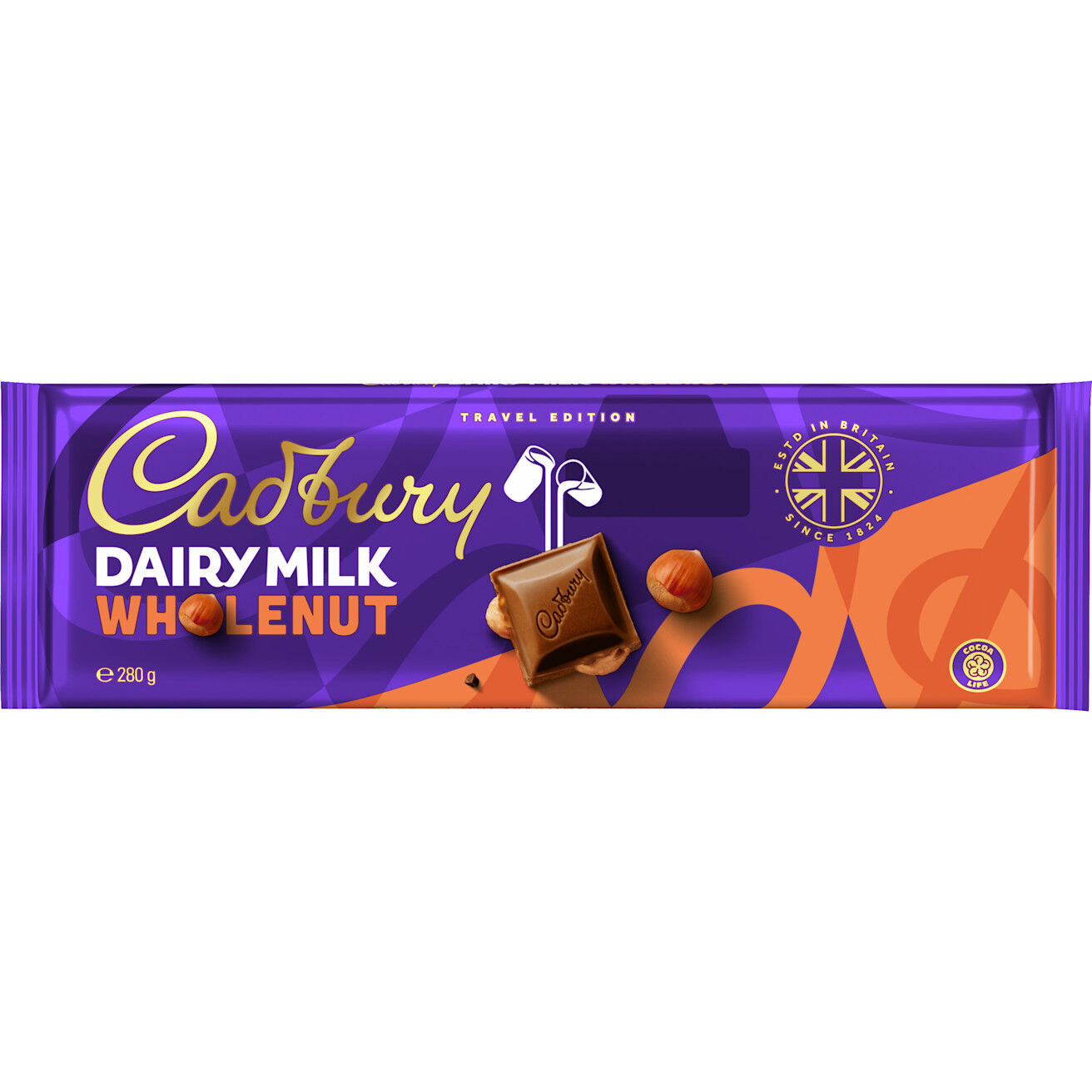 Cadbury Dairy Milk Wholenut Tablet Confectionery | Heathrow Reserve ...