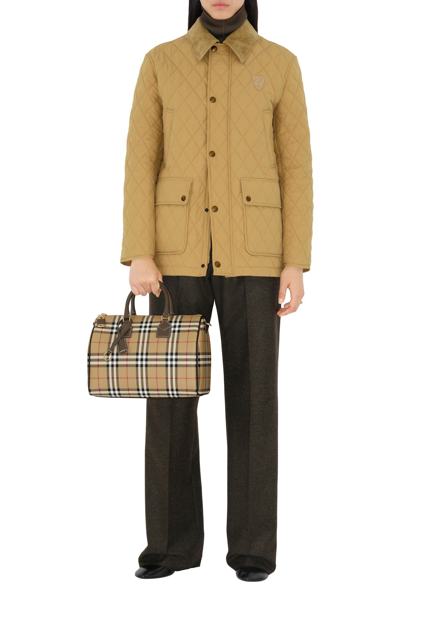 Burberry Medium Check Bowling Bag Women | Heathrow Reserve & Collect