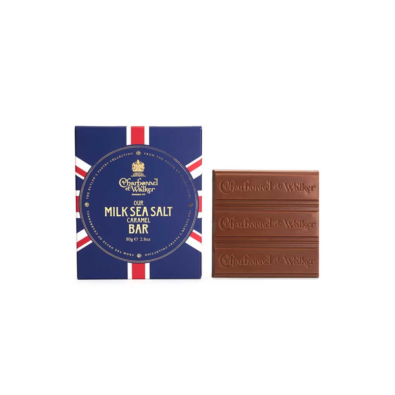Charbonnel et Walker Union Jack Sea Salt Butler Bar Confectionery ...