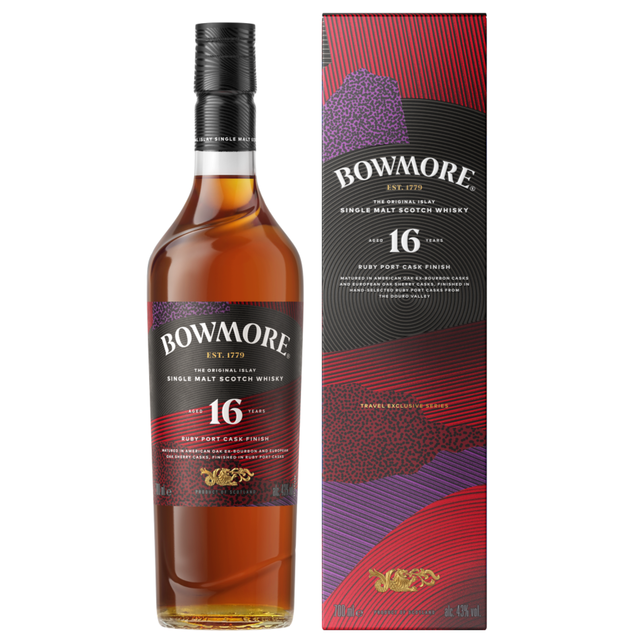 Bowmore Travel Exclusive Whisky 16 Years Old Whisky | Heathrow Reserve ...