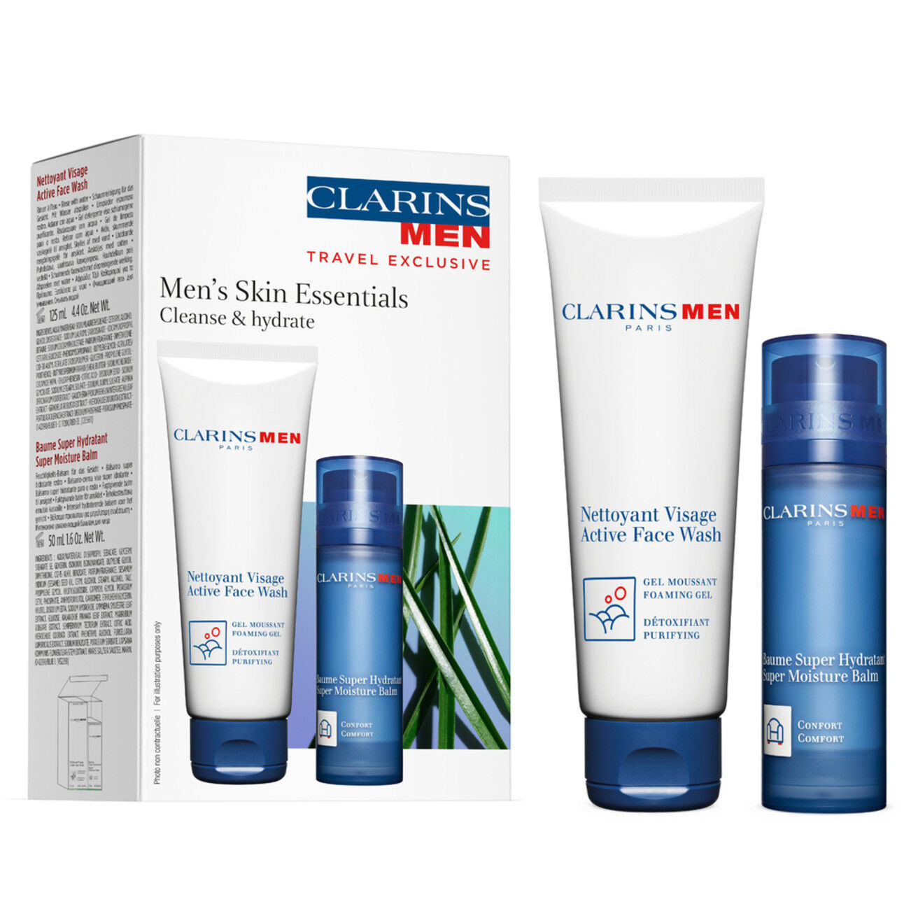 Clarins Men Skin Essentials 2025 Travel Exclusive Set Travel Set ...