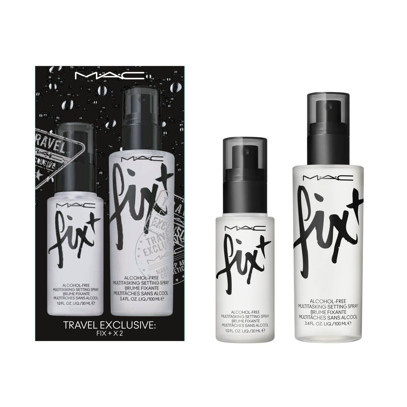 M.A.C Cosmetics Fix + Multitasking Setting Spray Duo Gift Sets ...