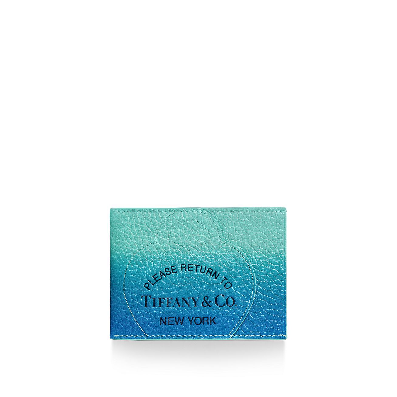 Return to Tiffany™ Card Case in Infinity Blue Leather