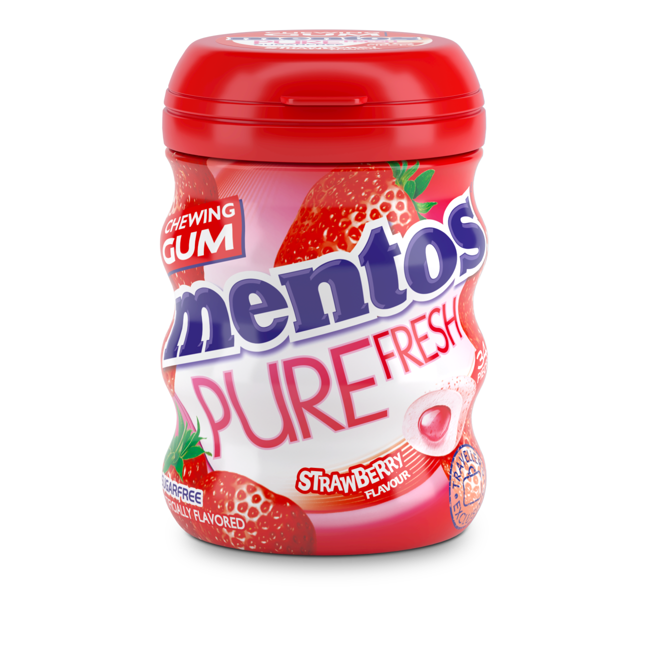 MENTOS Gum Pure Fresh Strawberry Confectionery | Heathrow Reserve & Collect