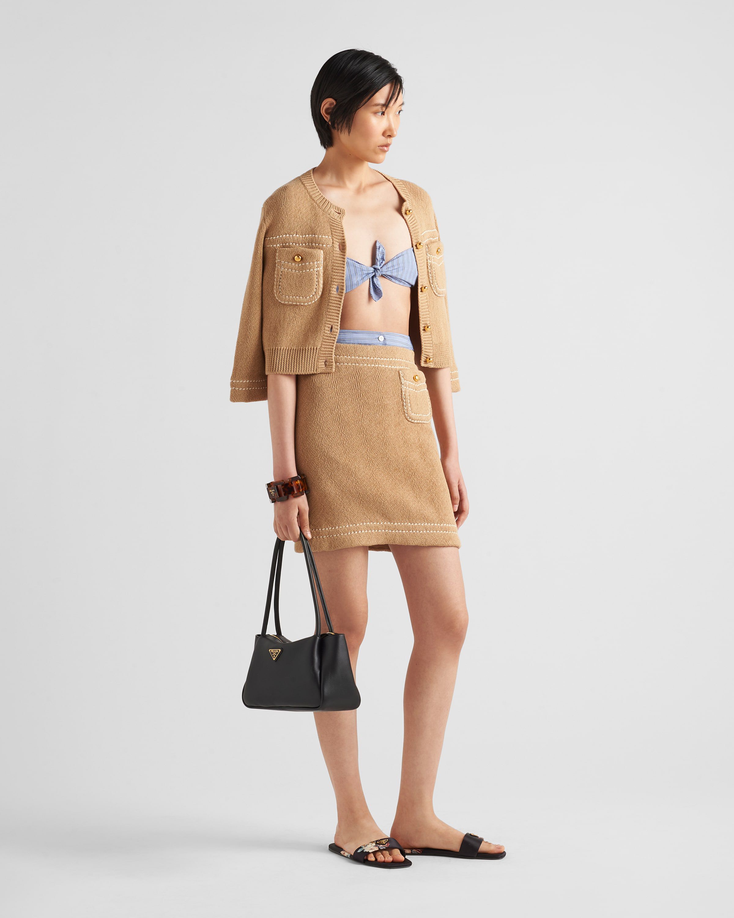 Prada Prada Darling medium leather shoulder bag Top Handle | Heathrow Reserve & Collect