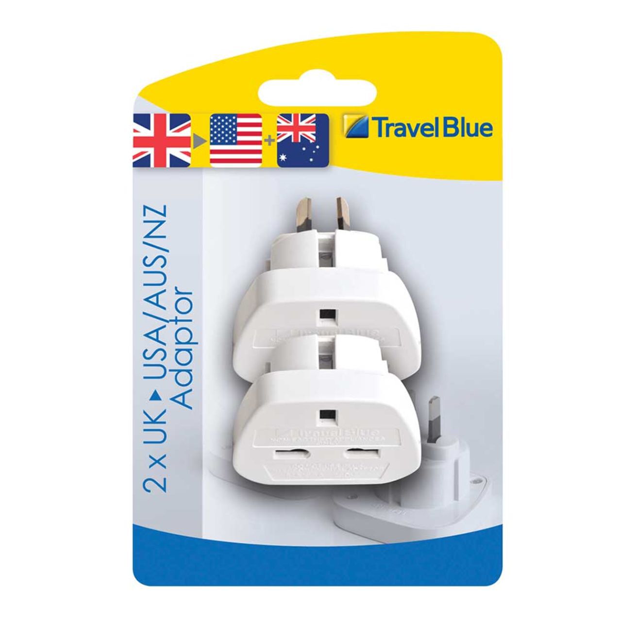 travel-blue American Adaptor x2 Accessories | Heathrow Reserve & Collect