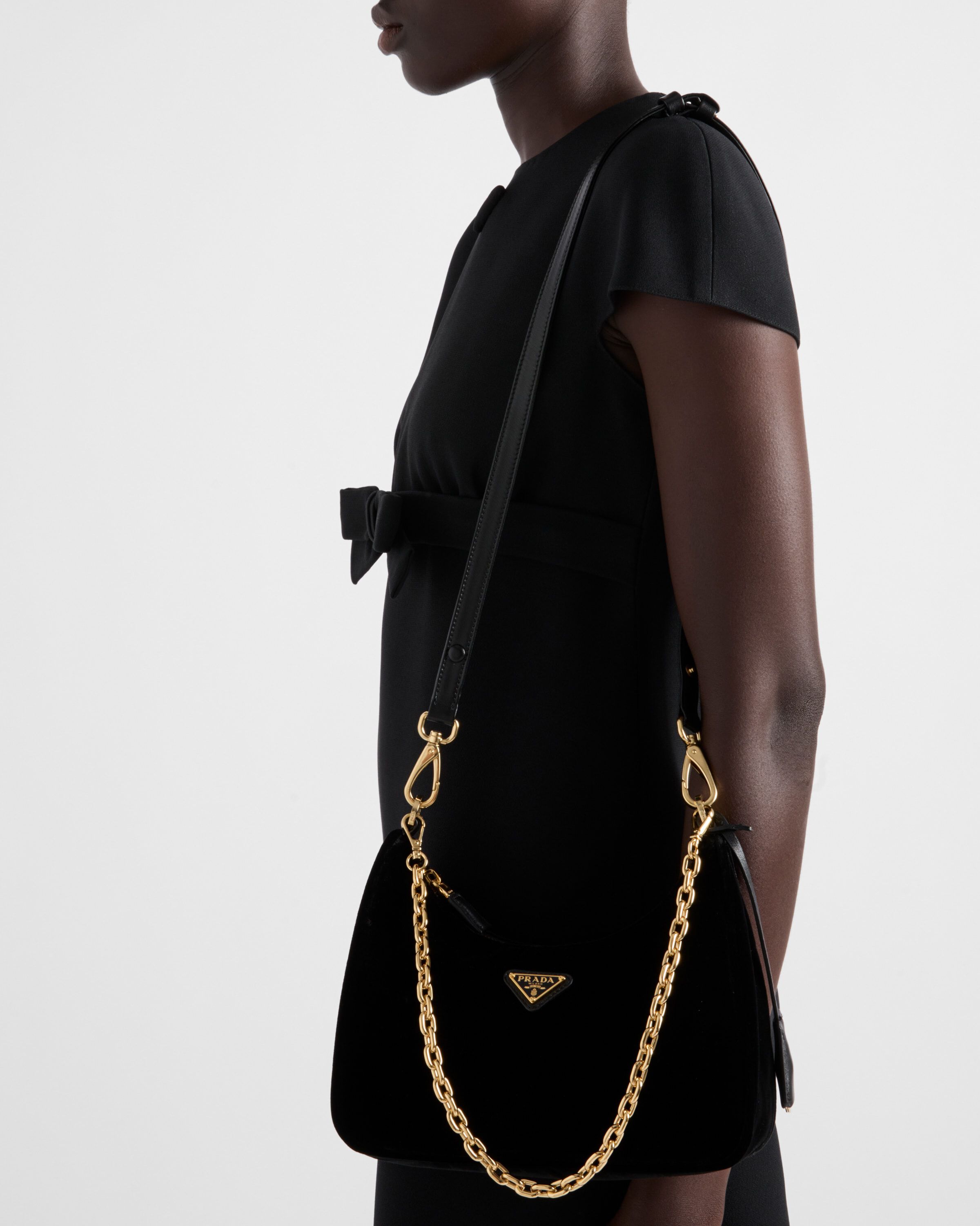 Prada Prada Re-Edition mini velvet bag Women | Heathrow Reserve & Collect