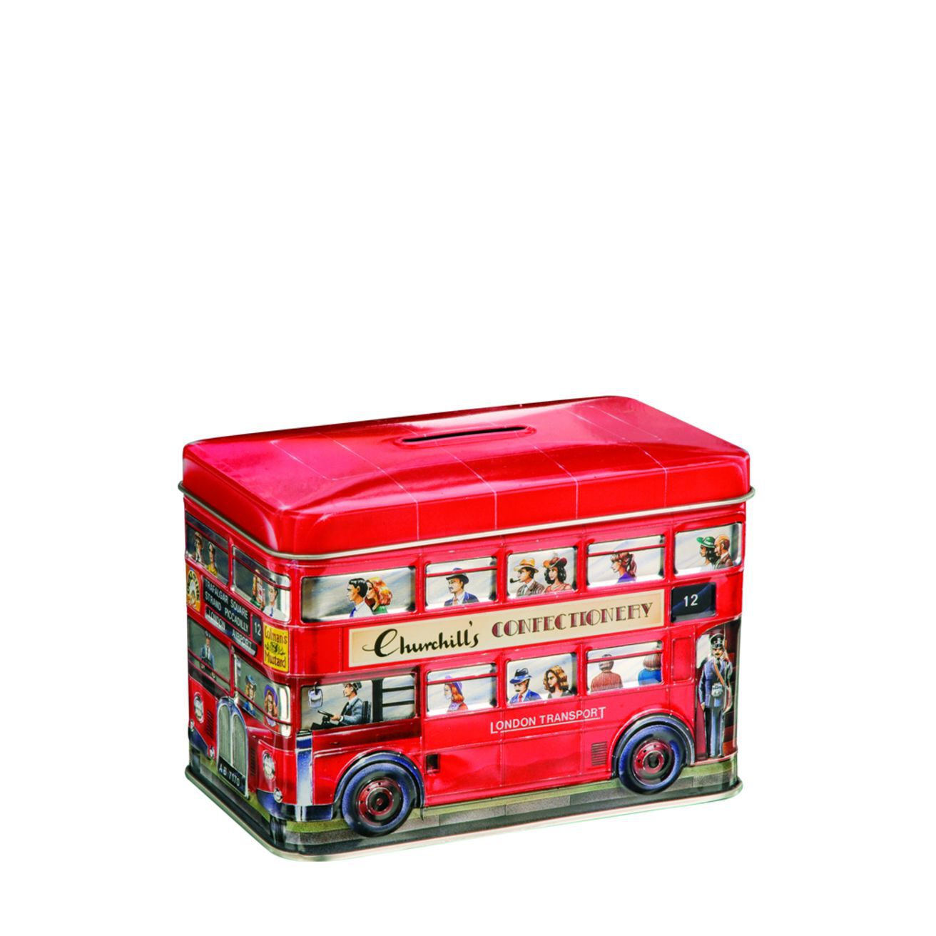 churchills London Bus Tin Confectionery | Heathrow Reserve & Collect