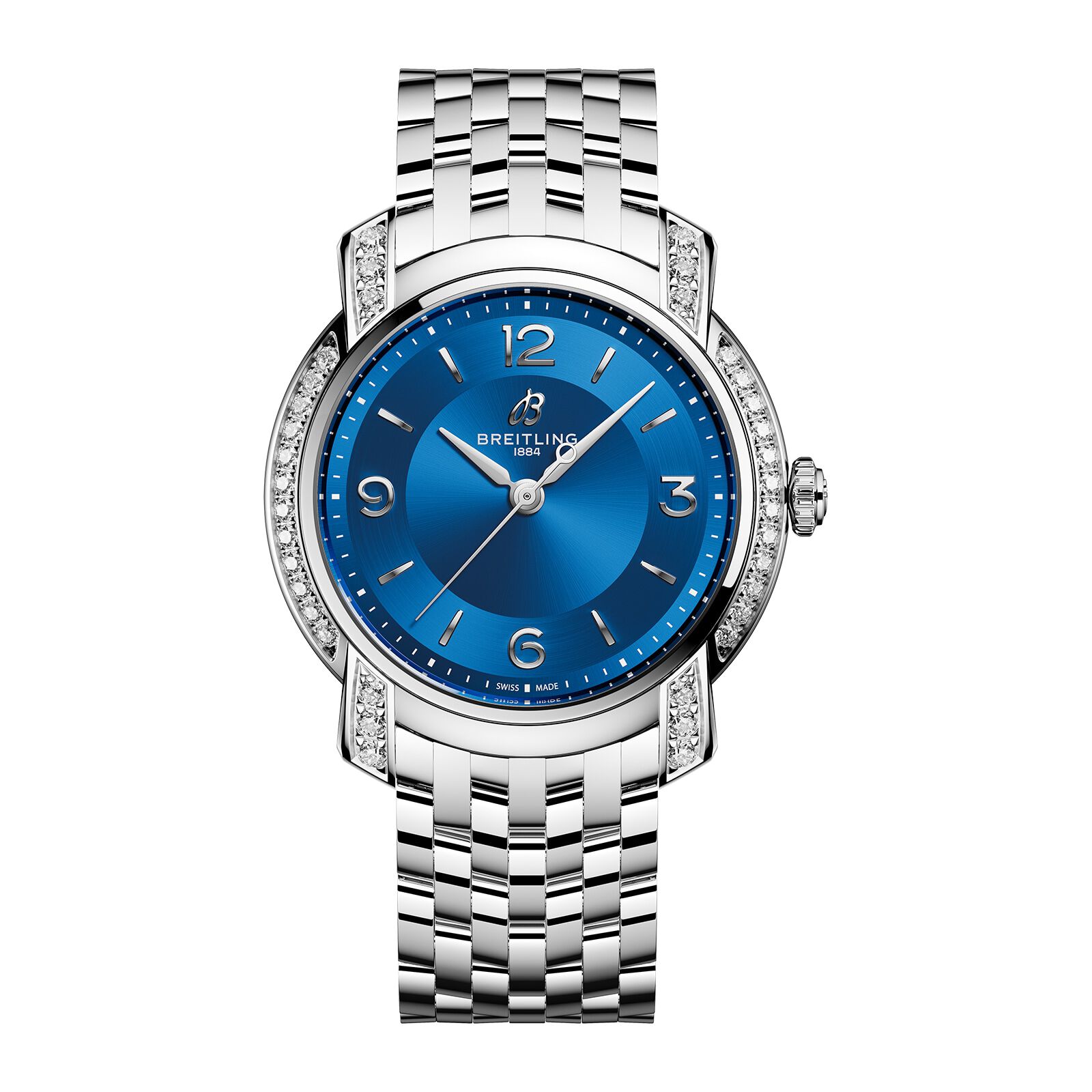 Breitling Lady Premier 32mm Ladies Watch Blue Fine Watches | Heathrow ...