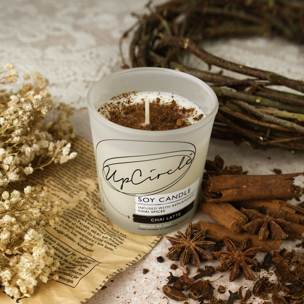 UpCircle Beauty UpCircle Chai Latte Natural Soy Candle Gifts | Heathrow ...