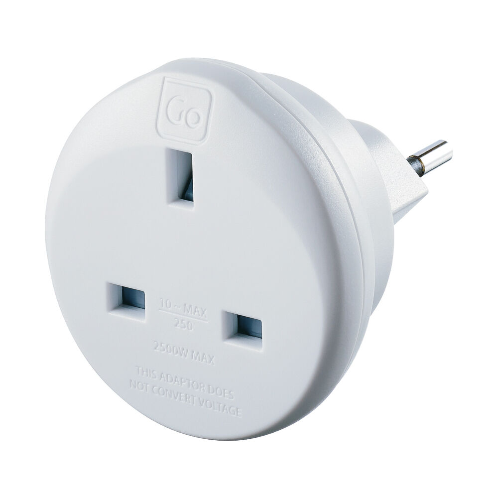 Go Travel UK-Swiss Adaptor - Adaptors Assorted Accessories | Heathrow ...
