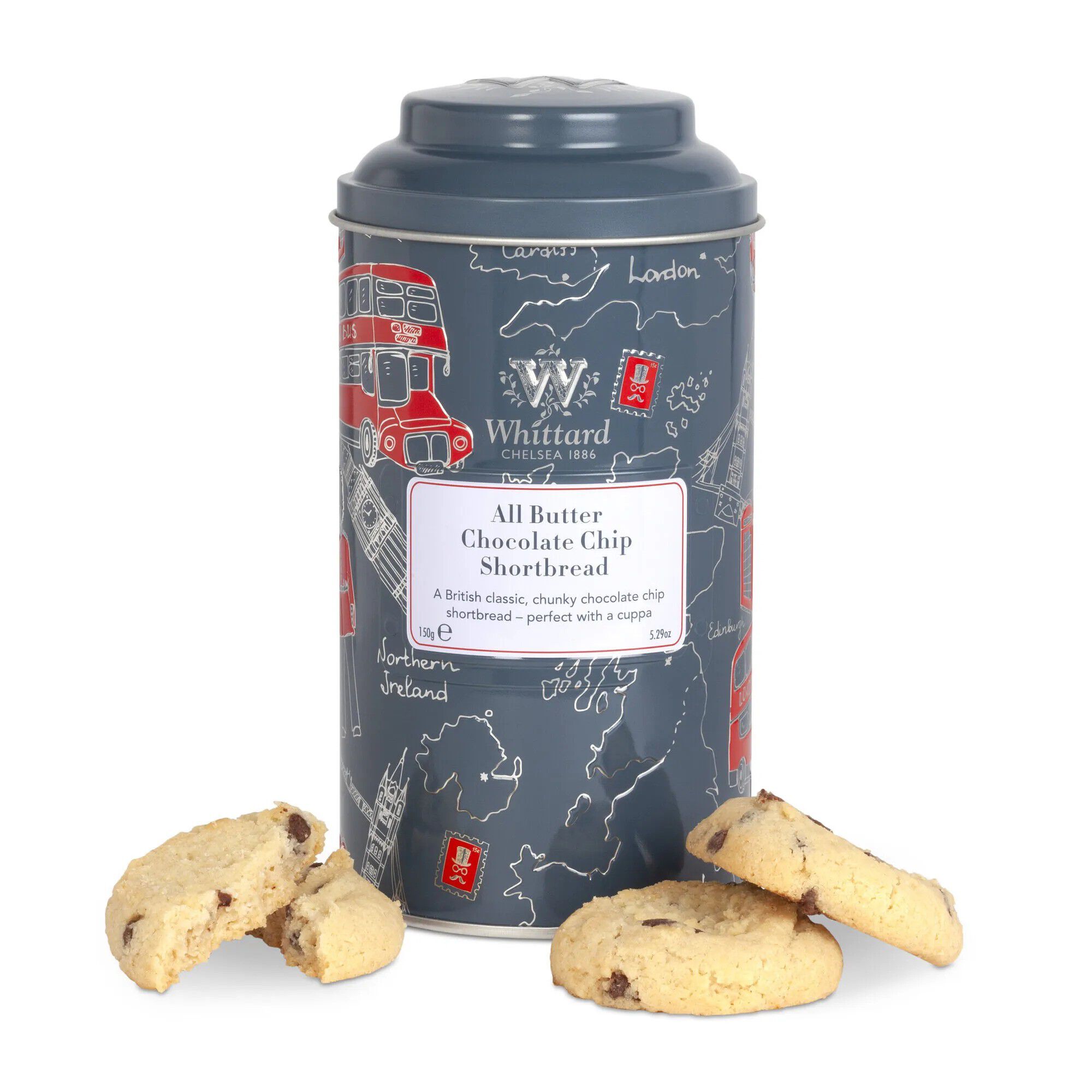 Whittard Whittards Tourist Choc Chip Shortbread 350G Food | Heathrow ...