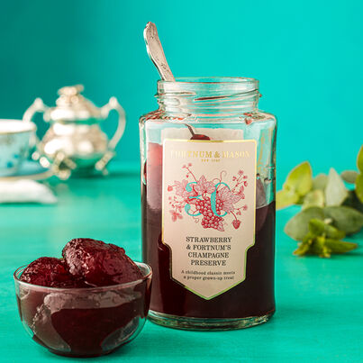 Fortnum & Mason Strawberry & Champagne Preserve 340g Food | Heathrow ...