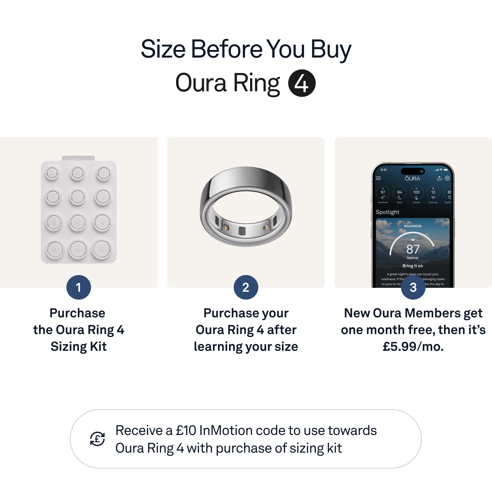 Oura Oura Ring 4 - Silver - Size 6 Accessories | Heathrow Reserve & Collect