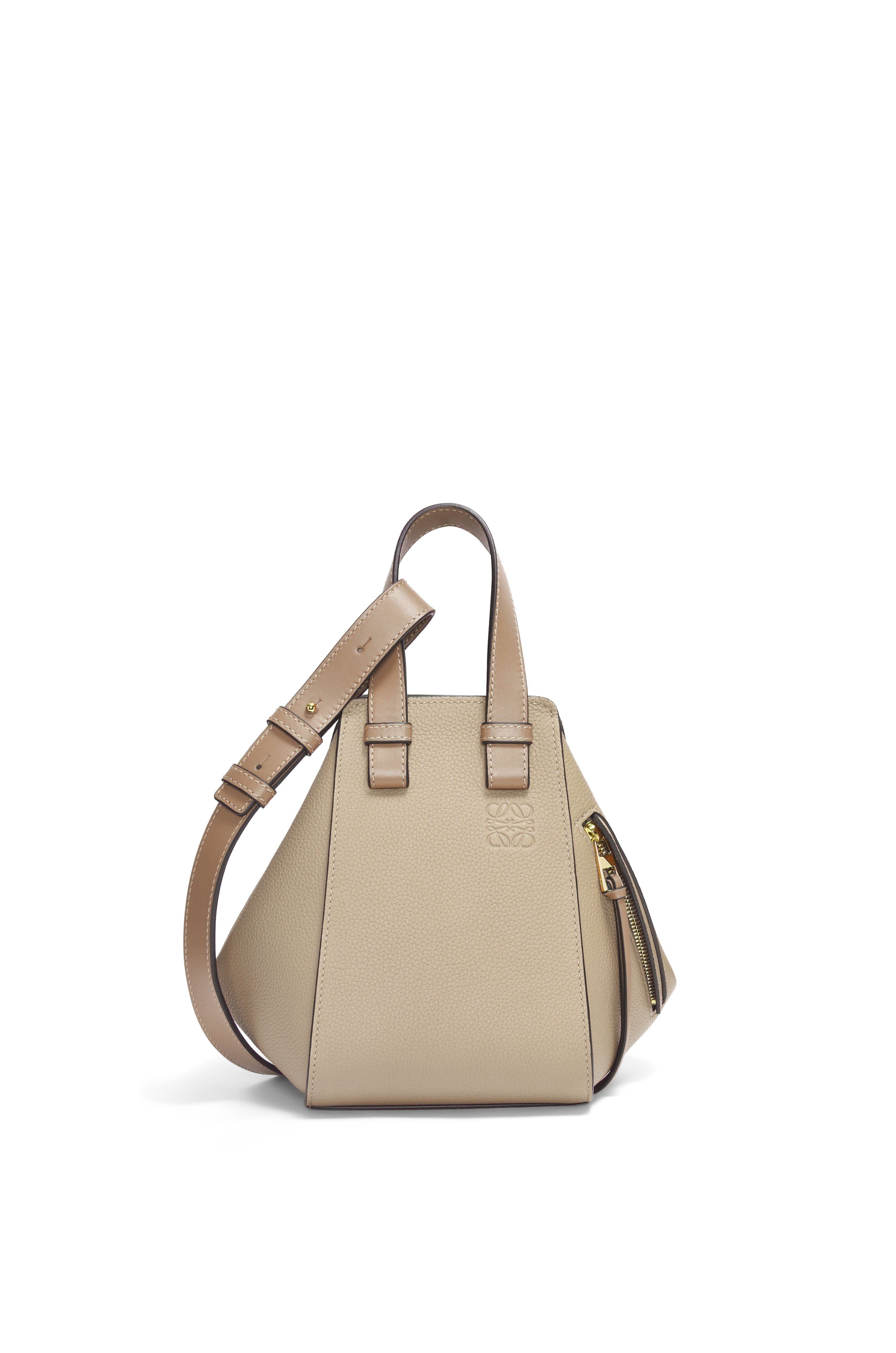 Loewe Compact Hammock bag in soft grained calfskin Top Handle ...