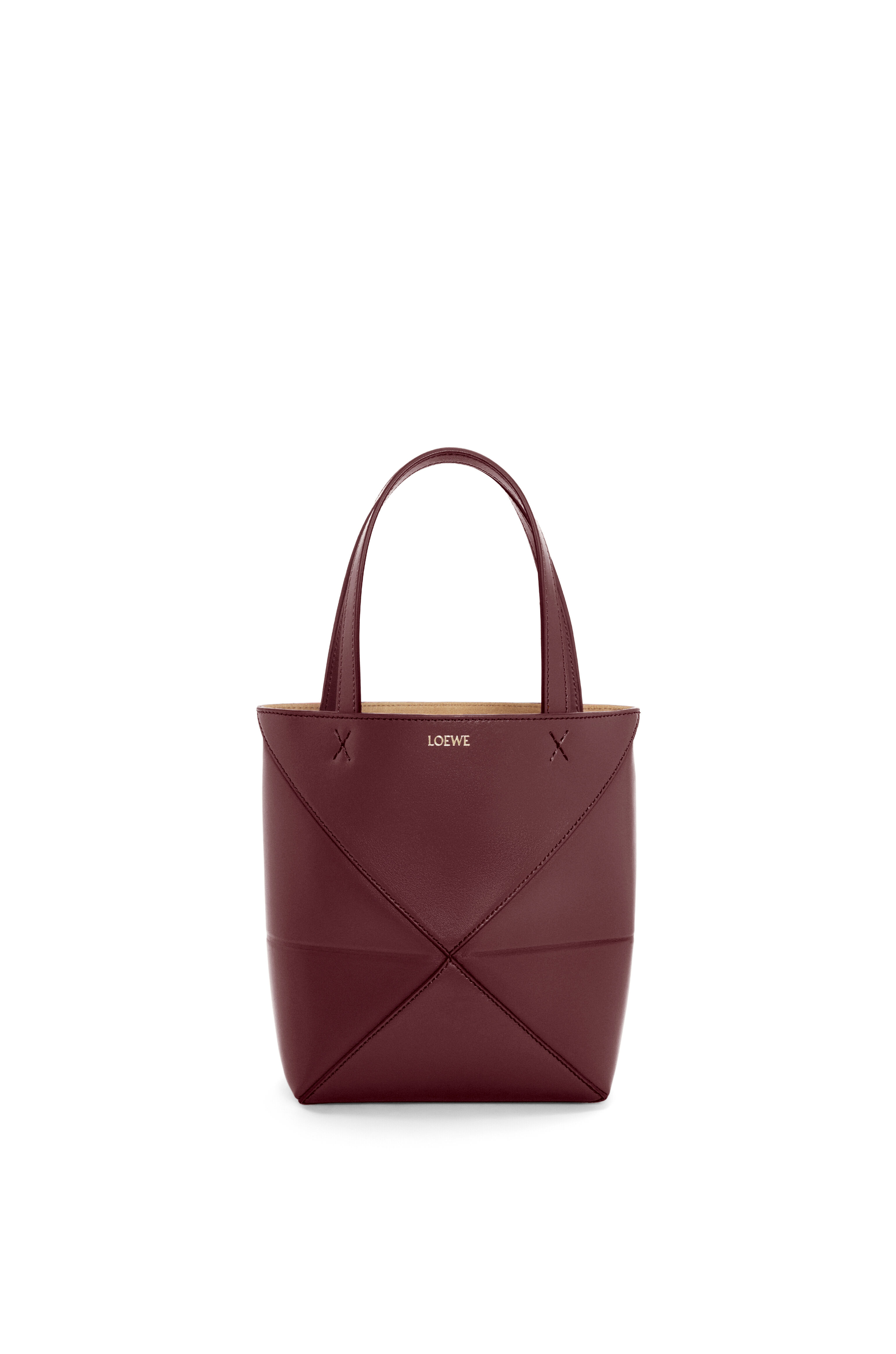 Loewe Mini Puzzle Fold tote in shiny calfskin Tote | Heathrow Reserve ...