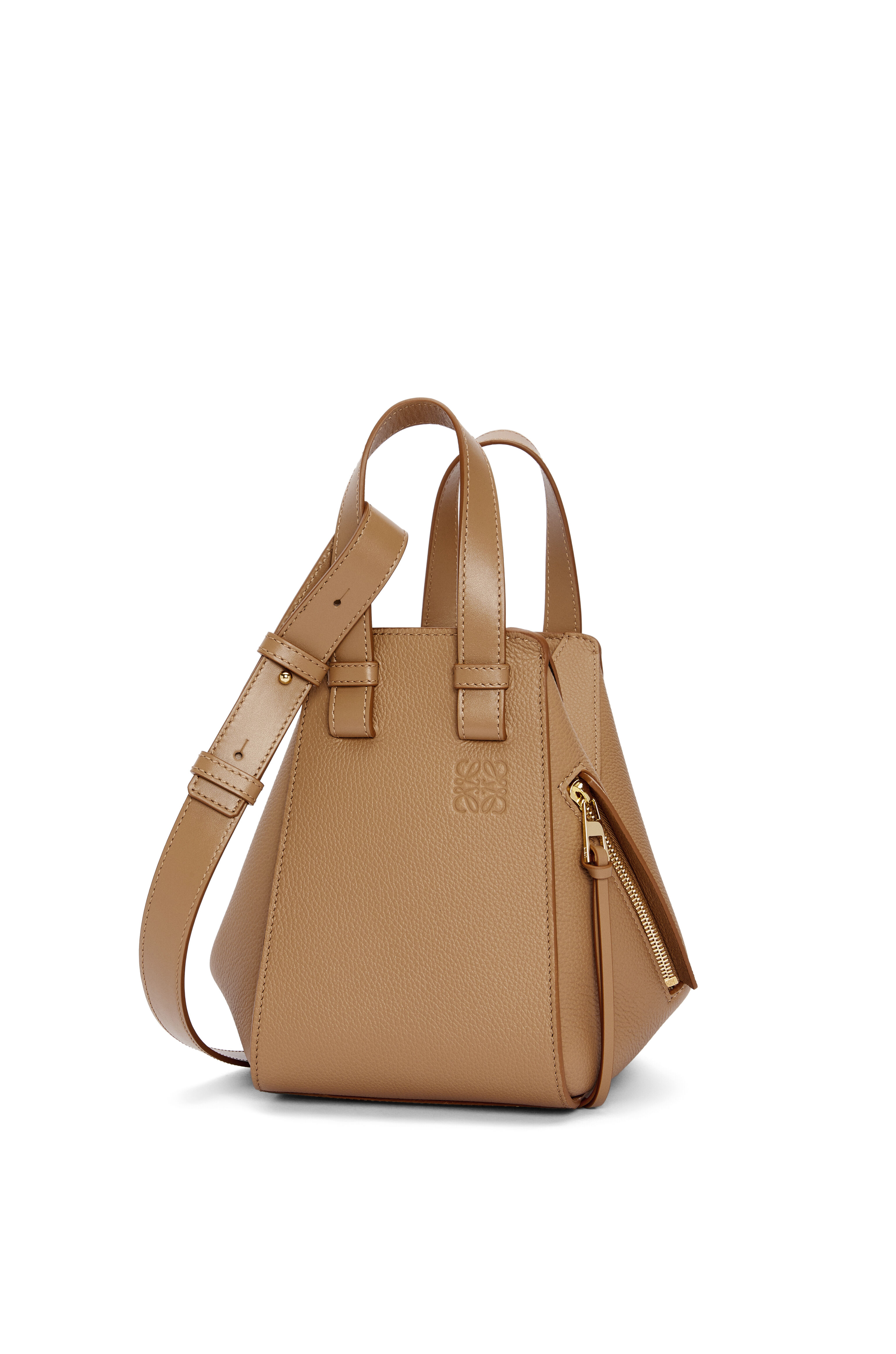 Loewe Compact Hammock bag in soft grained calfskin Top Handle ...