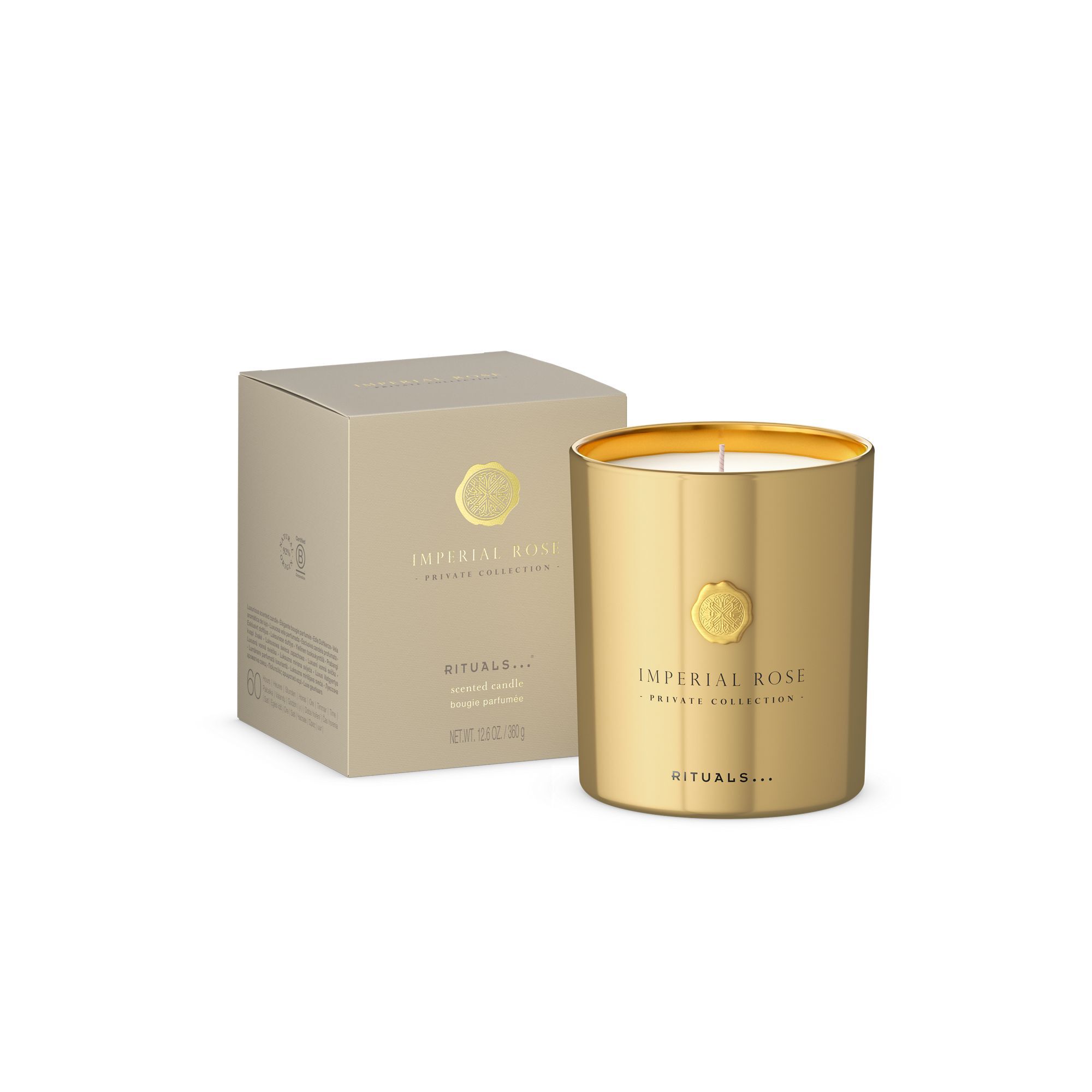 Rituals Imperial Rose Scented Candle 360g Candles | Heathrow Reserve & Collect