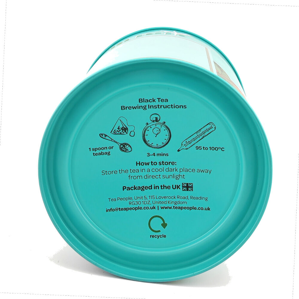 Tea People Luxury English Breakfast -125g Loose Leaf Tea in Tin Caddy ...