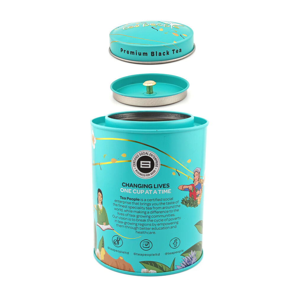 Tea People Luxury English Breakfast -125g Loose Leaf Tea in Tin Caddy ...