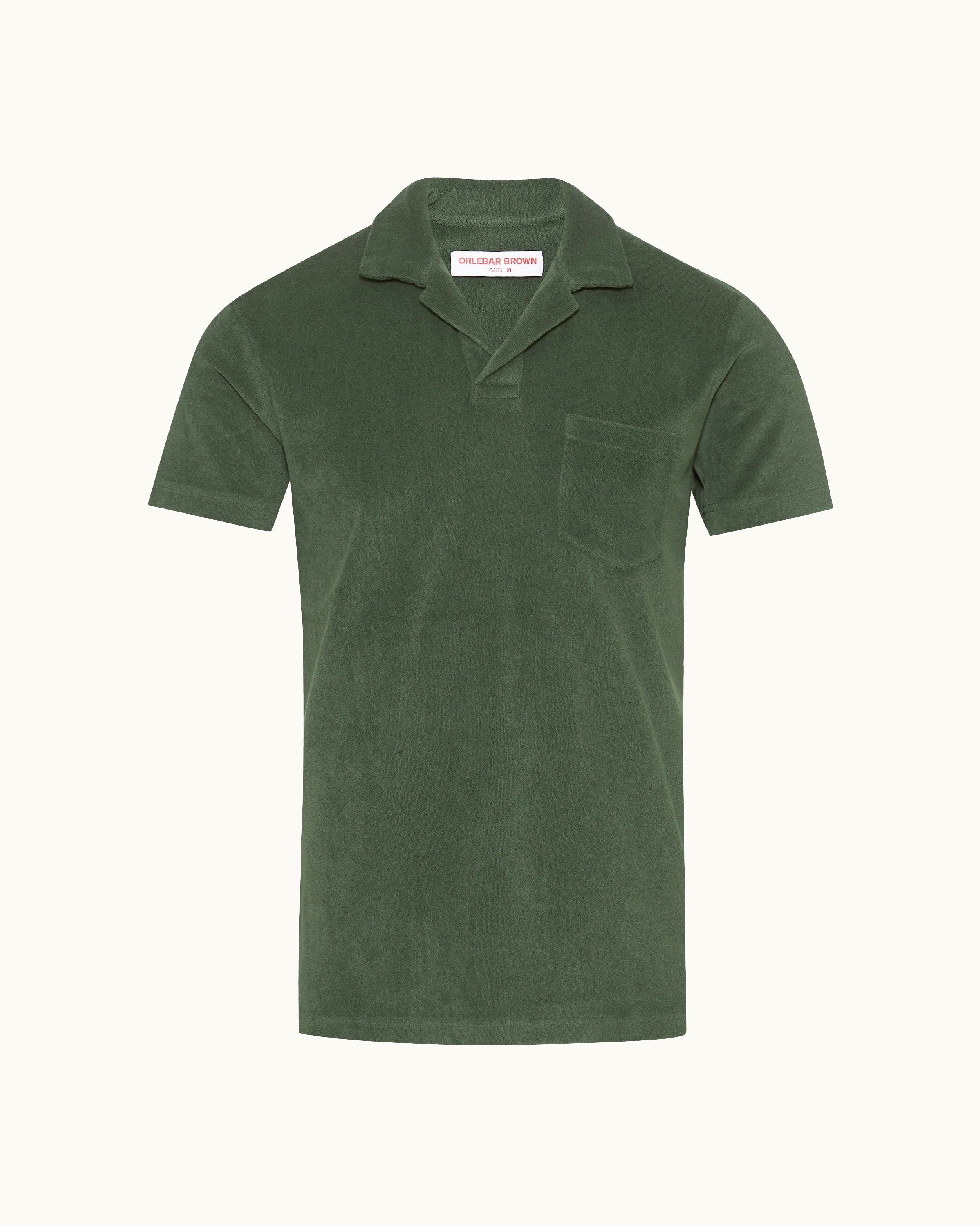 Orlebar Brown Terry Amazonian Green Tops | Heathrow Reserve & Collect