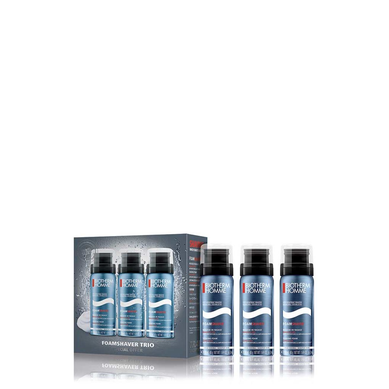 Biotherm Homme Mini Shaving Foam Trio Set Travel Set | Heathrow Reserve ...