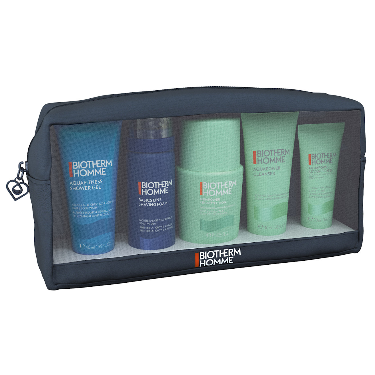 Biotherm Aquapower Men Routine Pouch Travel Exclusive Travel Set ...