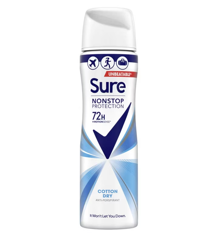 Sure Sure Cotton Dry Nonstop Protection Compressed Antiperspirant ...