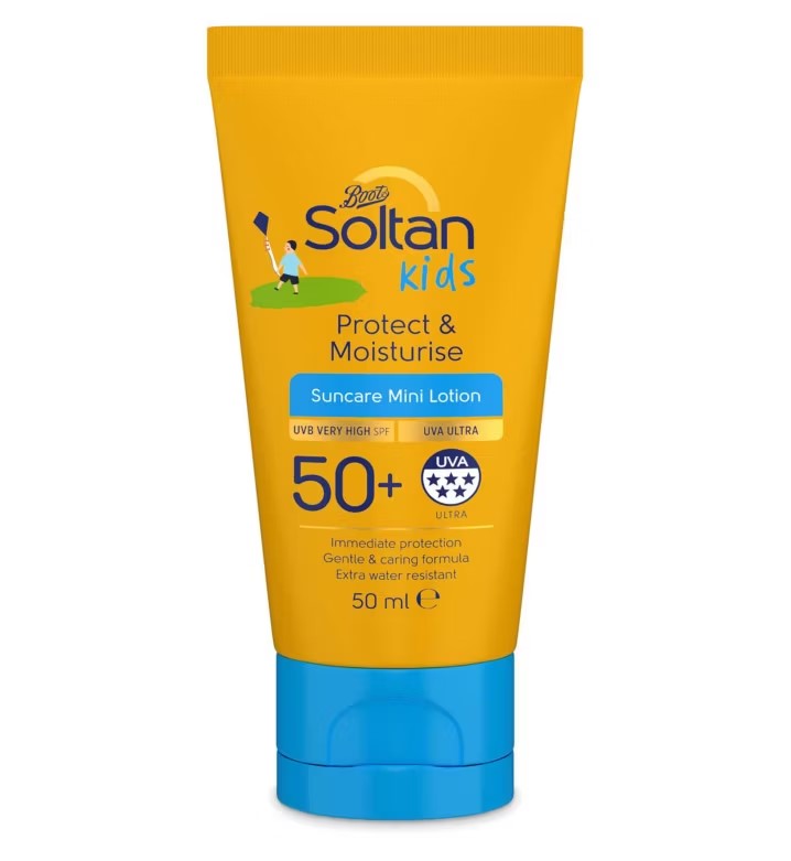 Soltan Soltan Kids Protect & Moisturise Mini Suncare Lotion SPF50+ 50ml ...