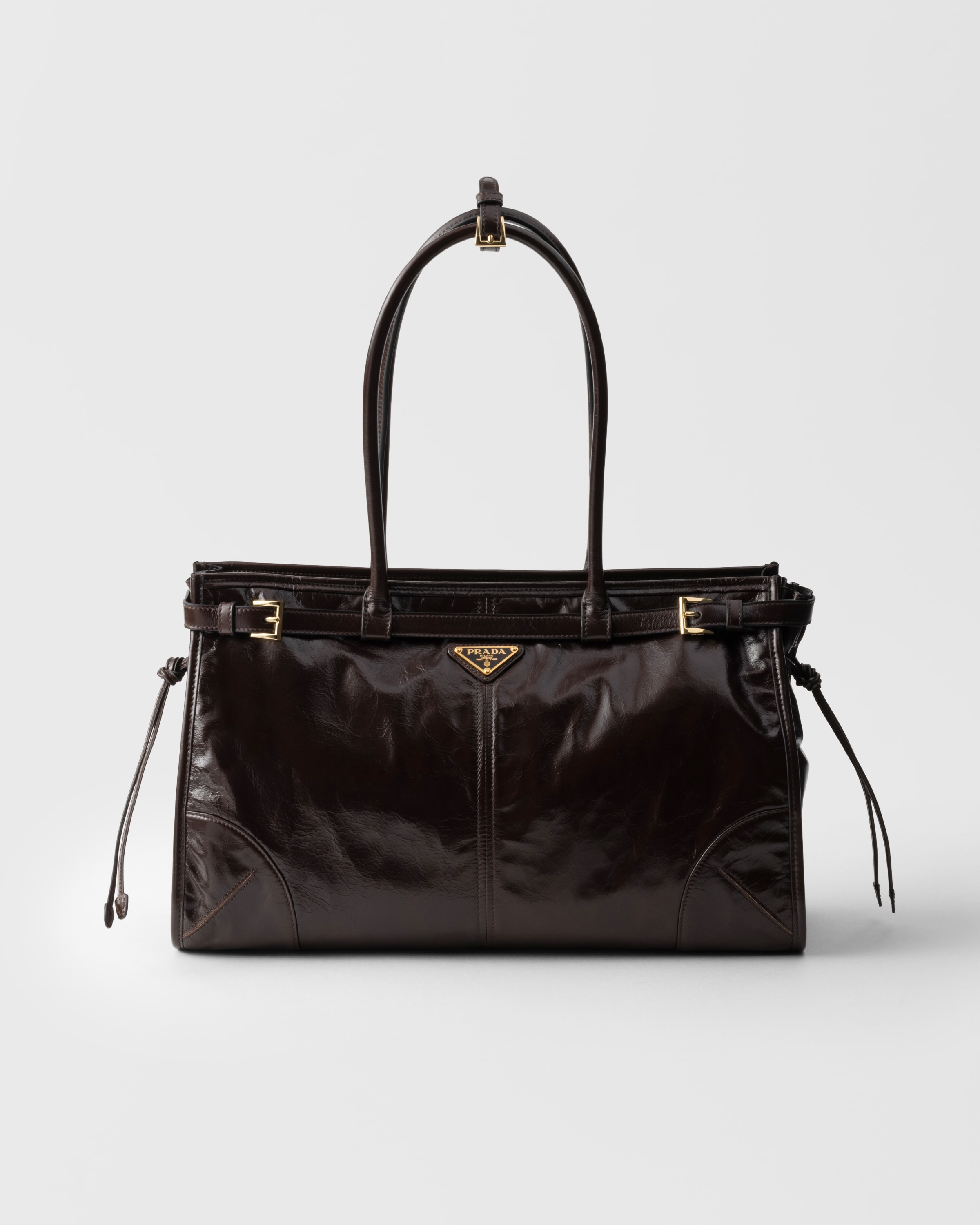 Prada Prada Bonnie large leather handbag Top Handle | Heathrow Reserve ...