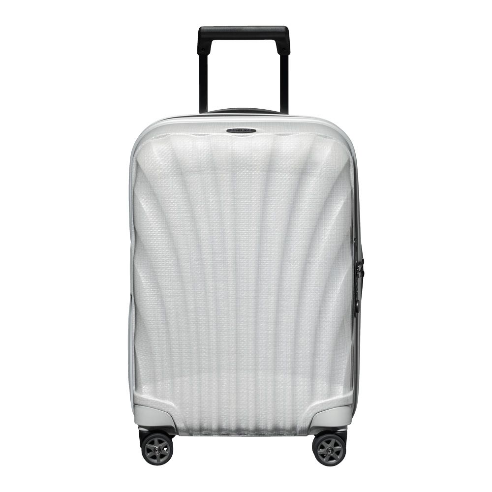 Samsonite 55cm Expandable Carry On Spinner - C-Lite Off White Suitcase ...