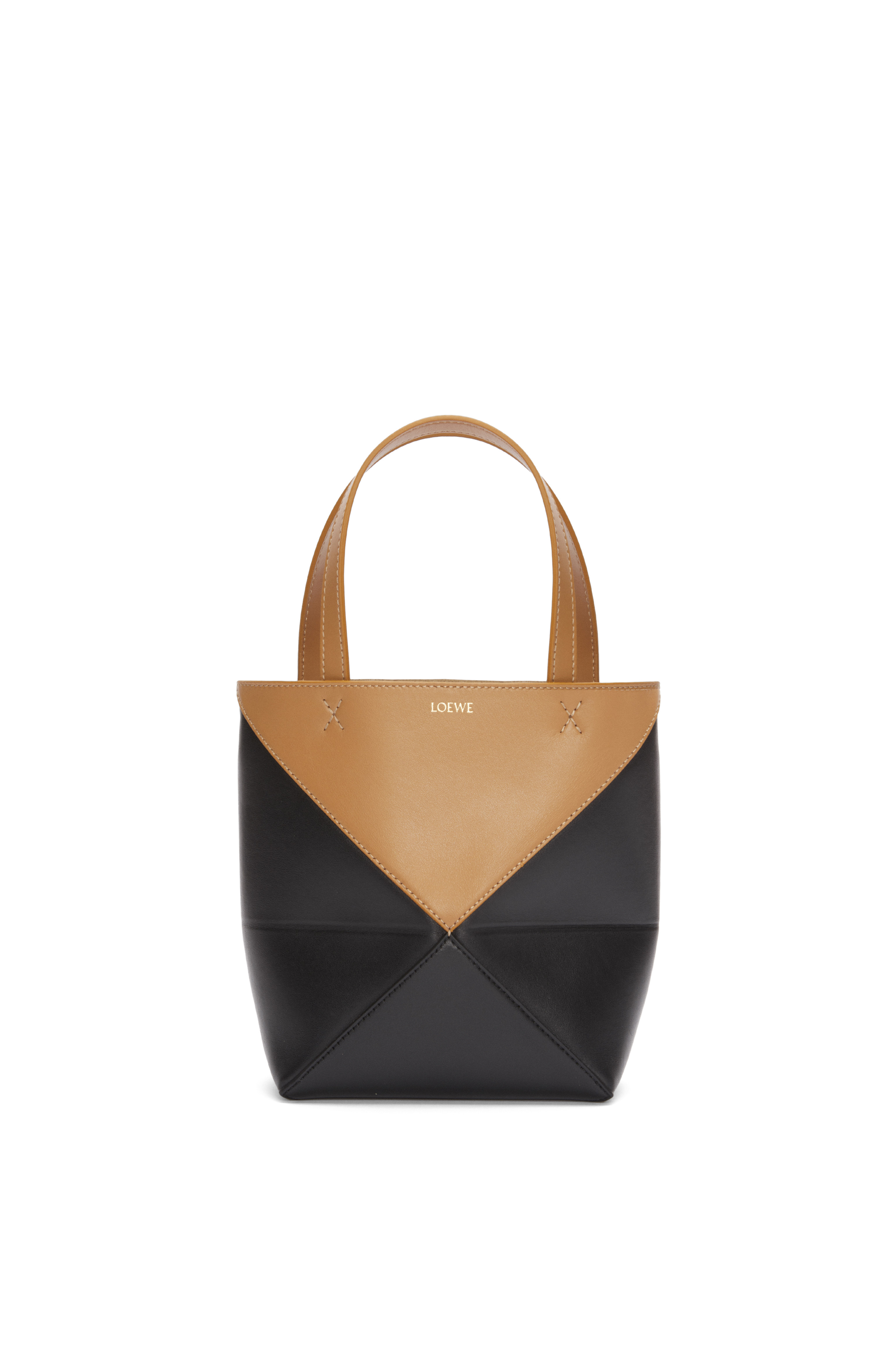 Loewe Mini Puzzle Fold Tote in shiny calfskin Tote | Heathrow Reserve ...