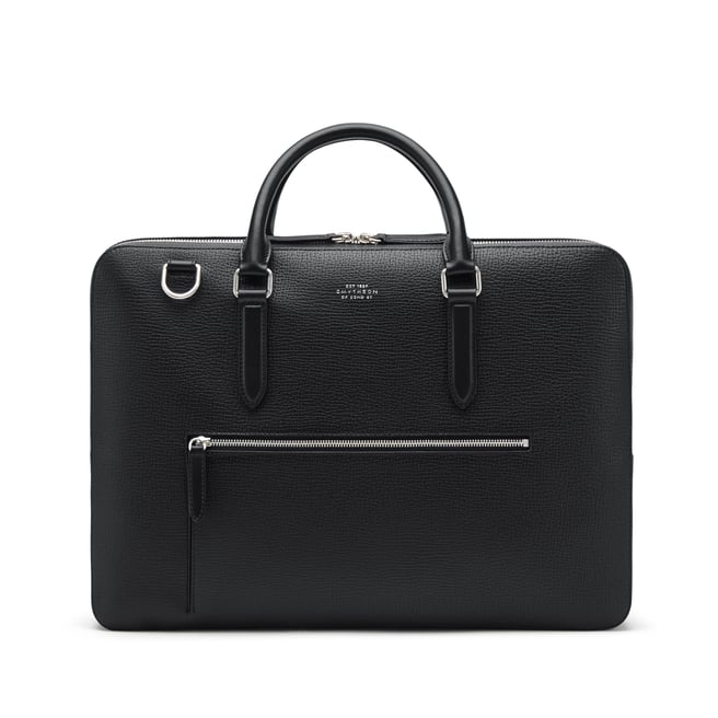 Ludlow Large Briefcase with Zip Front